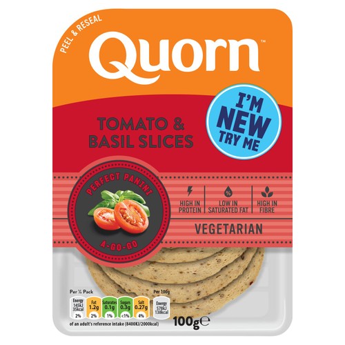 Quorn Tomato & Basil Vegetarian Deli Slices - Morrisons Online ...