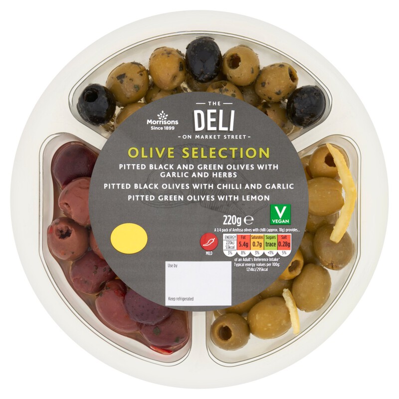 Market Street Deli Olive Selection 220g - Morrisons Online Groceries ...