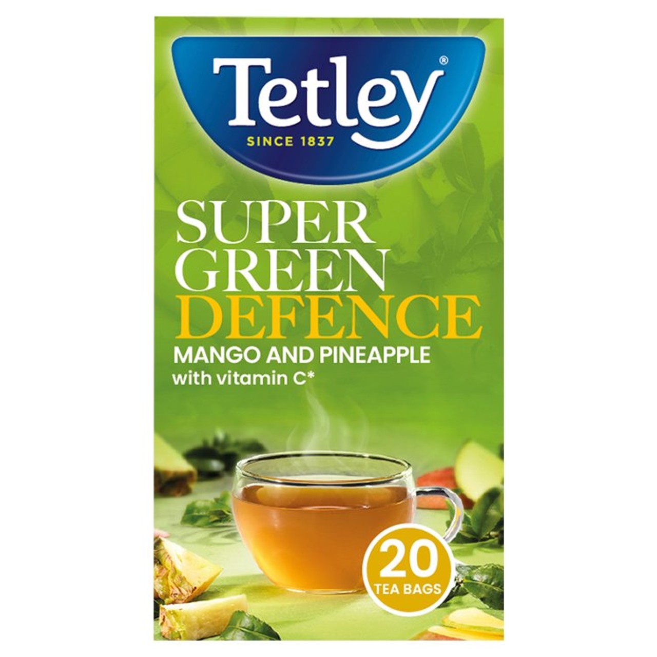 Tetley 20 Supergreen Vitamin C Tropical Tea - Morrisons Online ...
