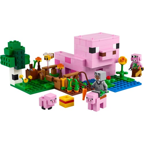 LEGO Minecraft The Baby Pig House Toy for Kids 21268 - Morrisons Online ...