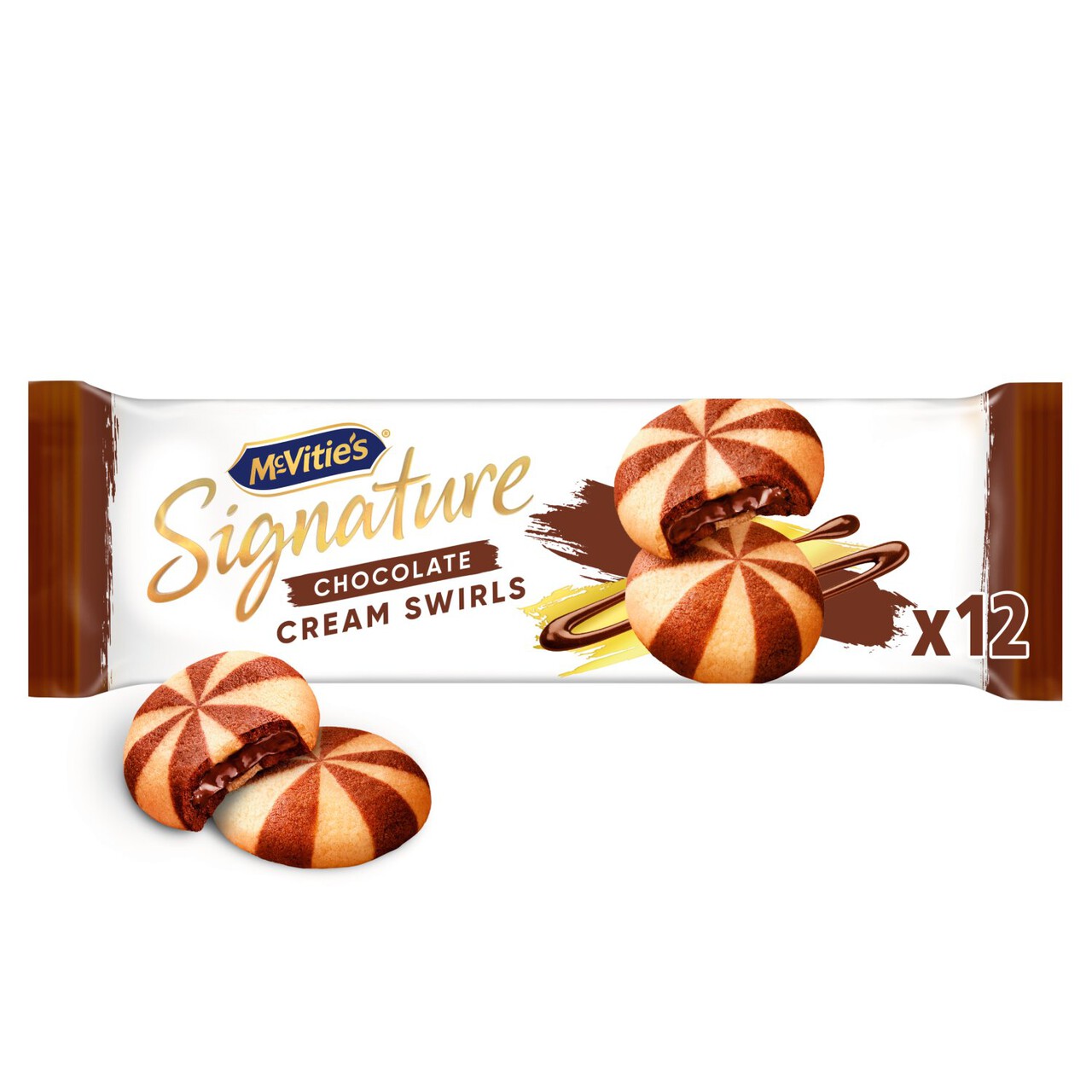 McVitie's Signature Chocolate Cream Swirls Biscuits - Morrisons Online Groceries & Offers