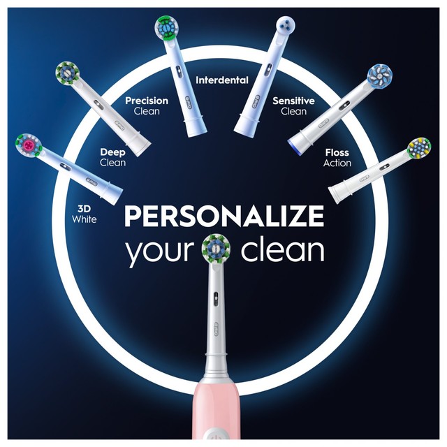 Oral-B Pro 1 680 3dw Pink Rechargeable Toothbrush + Travel Case ...