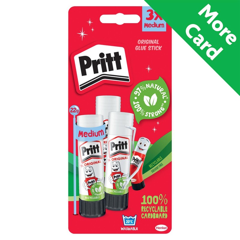 Pritt Stick Original 3 pack - Morrisons Online Groceries & Offers