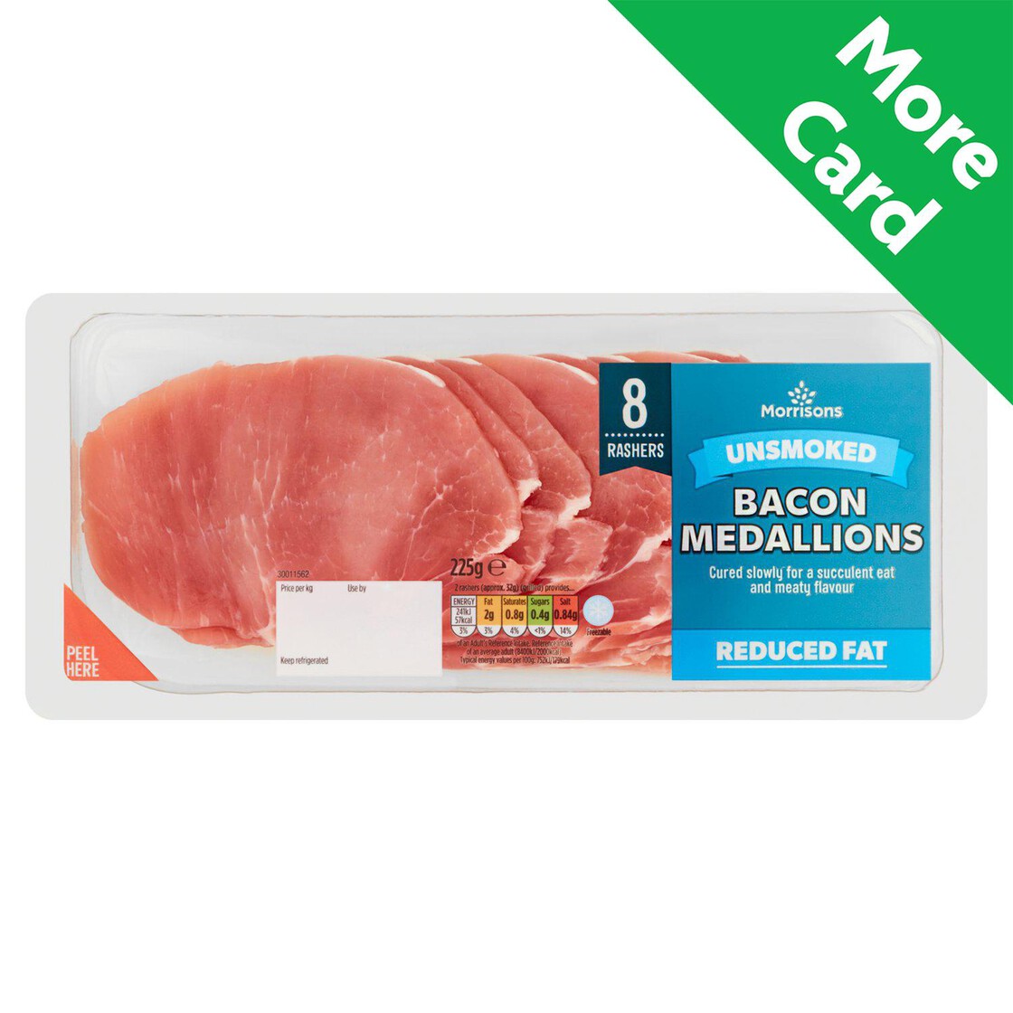 Morrisons Lean Unsmoked Bacon Medallions - Morrisons Online Groceries ...