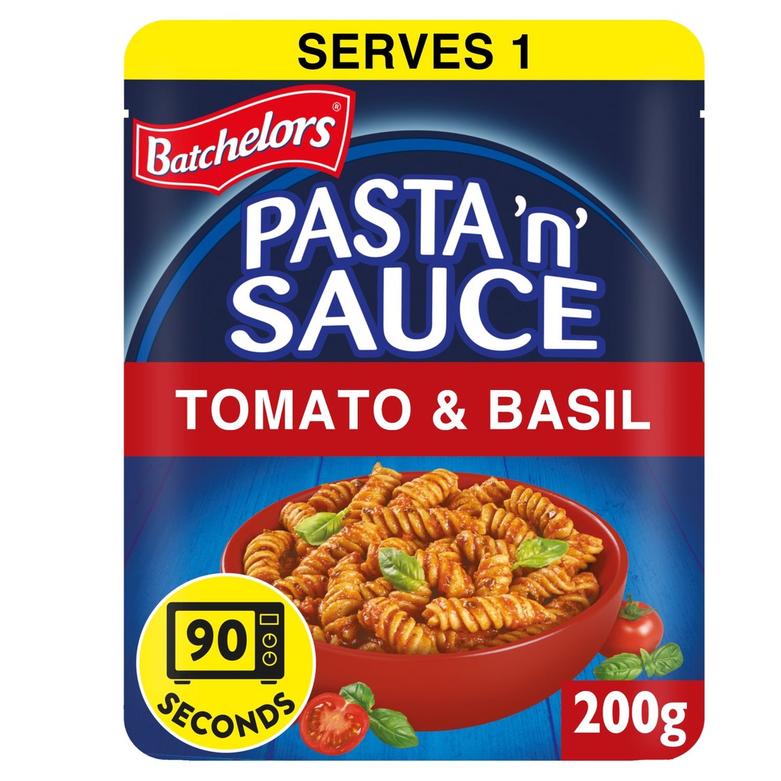 Batchelors Pasta'N'sauce Microwave Pouch Tomato And Basil 200g ...
