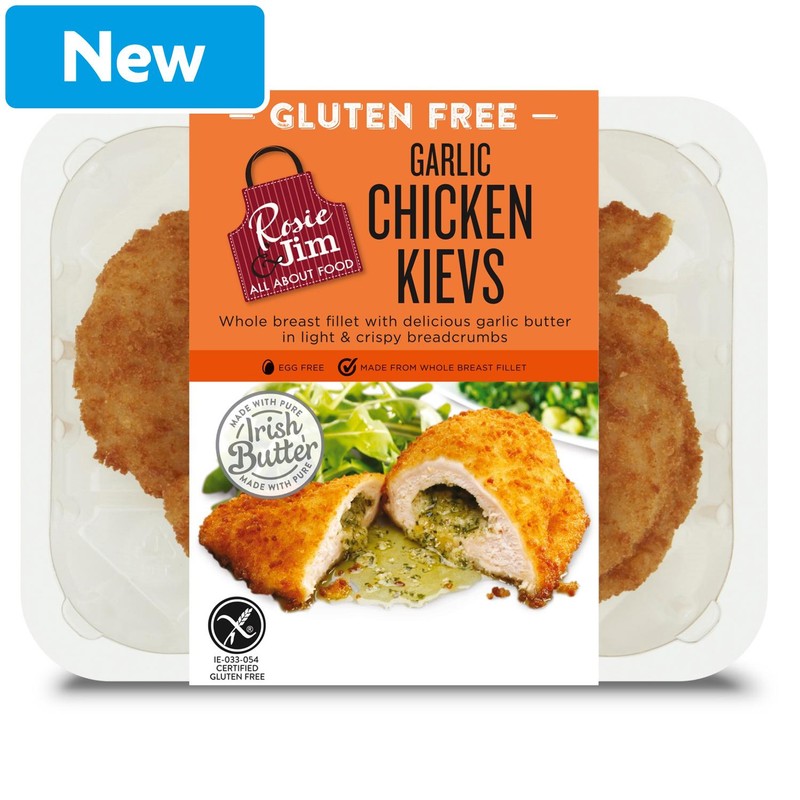 Rosie & Jim Gluten Free Garlic Chicken Kiev - Morrisons Online ...