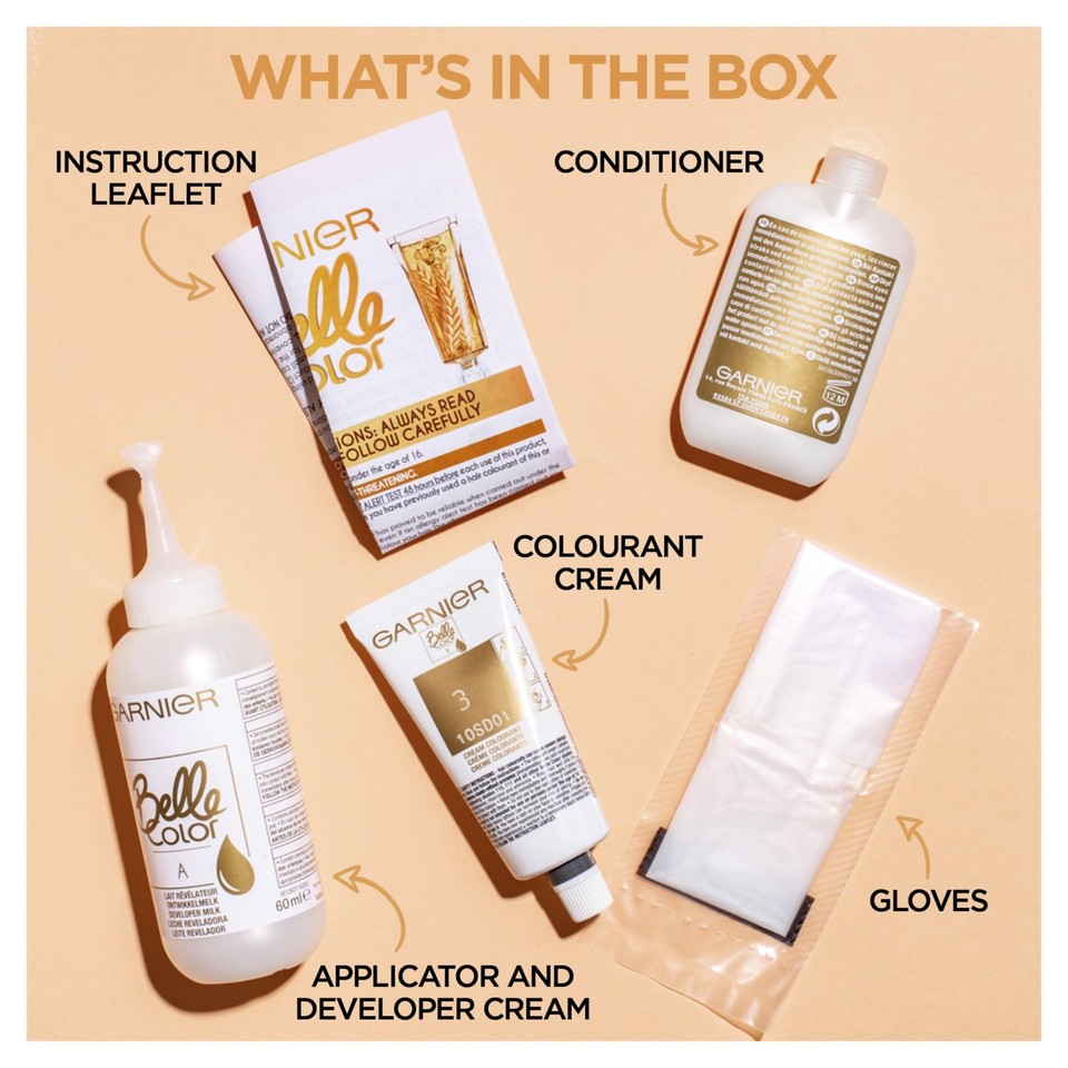 Garnier Belle Colour 9 Natural Light Blonde Permanent Hair Dye ...