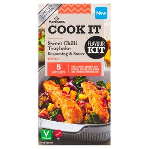 Morrisons Cook It Sweet Chilli Traybake Seasoning & Sauce Flavour Kit ...