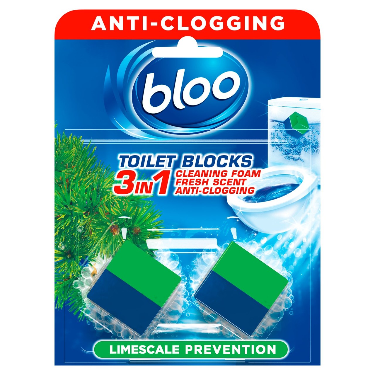 Bloo Incistern Cube Toilet Block Limescale Prevention - Morrisons ...