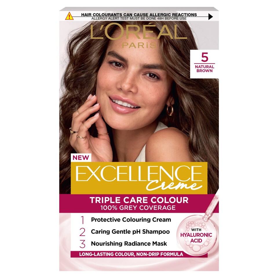 L'Oreal Paris Excellence Creme Natural Brown 5 Permanent Hair Dye ...