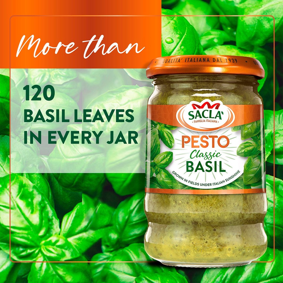 Sacla' Classic Basil Pesto 190g - Morrisons Online Groceries & Offers