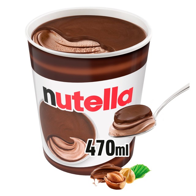 Nutella Chocolate & Hazelnut Ice Cream Tub 470ml - Morrisons Online ...