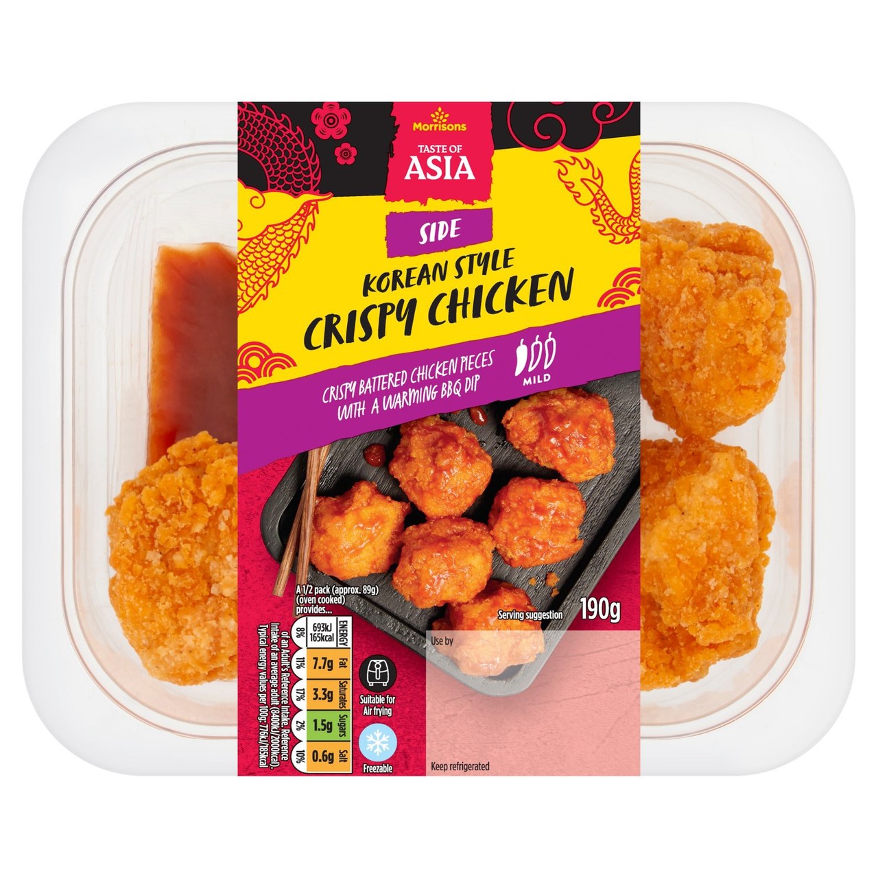 Morrisons Crispy Chicken With Korean BBQ Dip 190g - Morrisons Online ...