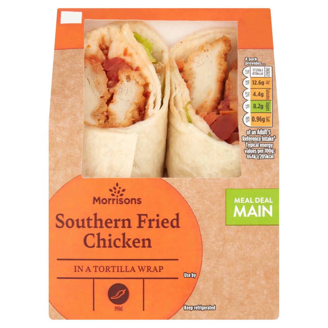 Morrisons Southern Fried Chicken Wrap - Morrisons Online Groceries & Offers