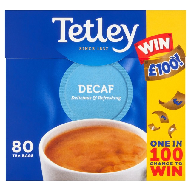 Tetley Decaf Tea Bags 80s - Morrisons Online Groceries & Offers