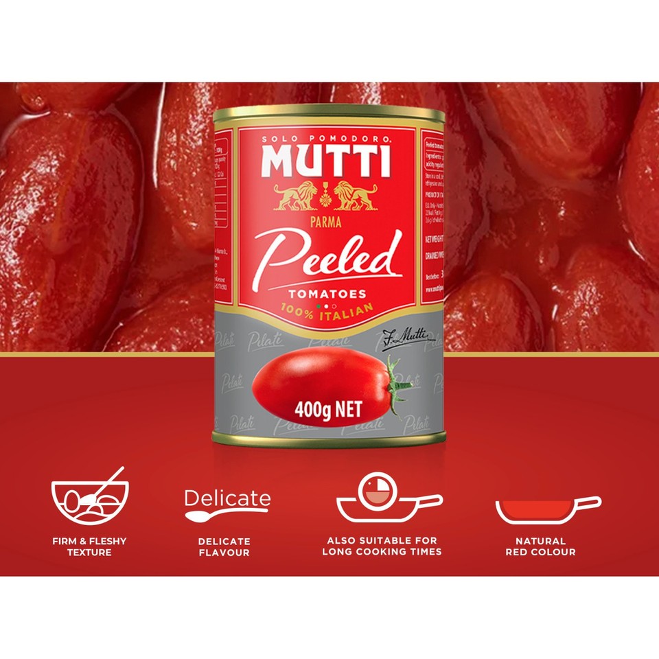 Mutti Peeled Whole Plum Tomatoes 4x400g - Morrisons Online Groceries ...