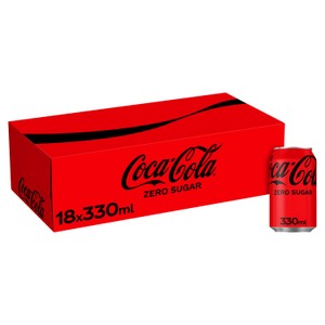 Coca-Cola Zero Sugar 18 x 330ml - Morrisons Online Groceries & Offers