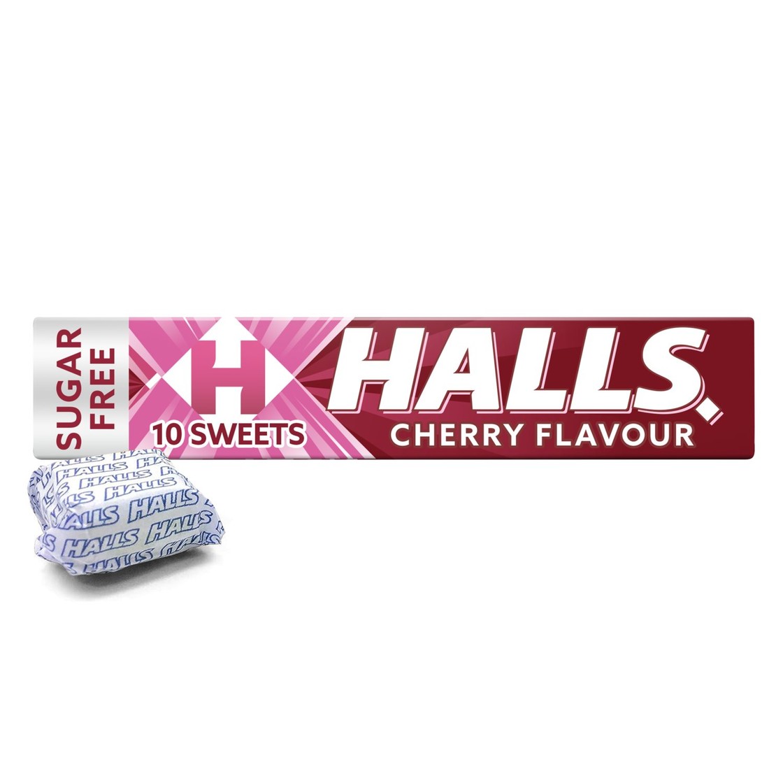 Halls Cherry Flavour Menthol Action Sugar Free Throat Sweet - Morrisons ...