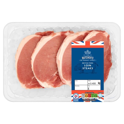 Morrisons British Pork Loin Steaks 400g - Morrisons Online Groceries ...