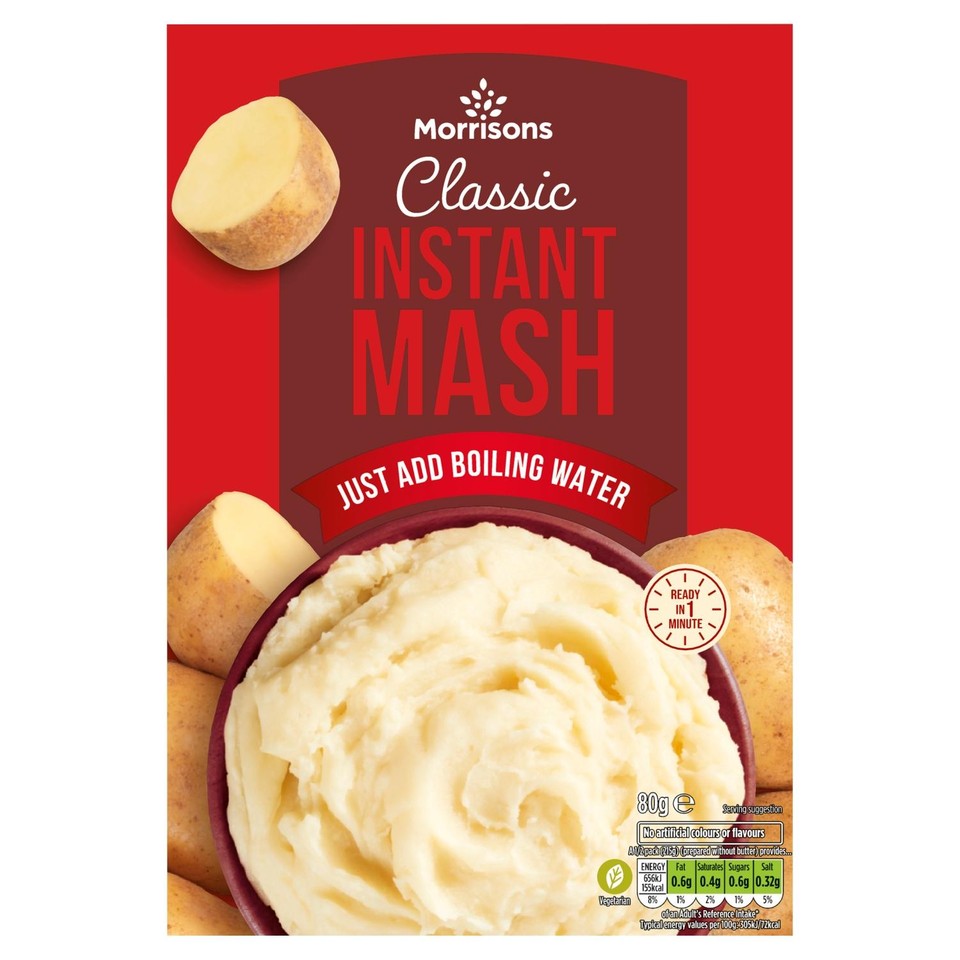 Morrisons Classic Instant Mash (80g) - Morrisons Online Groceries & Offers