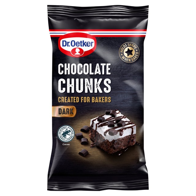 Dr. Oetker Chocolate Chunks Dark 100g - Morrisons Online Groceries & Offers