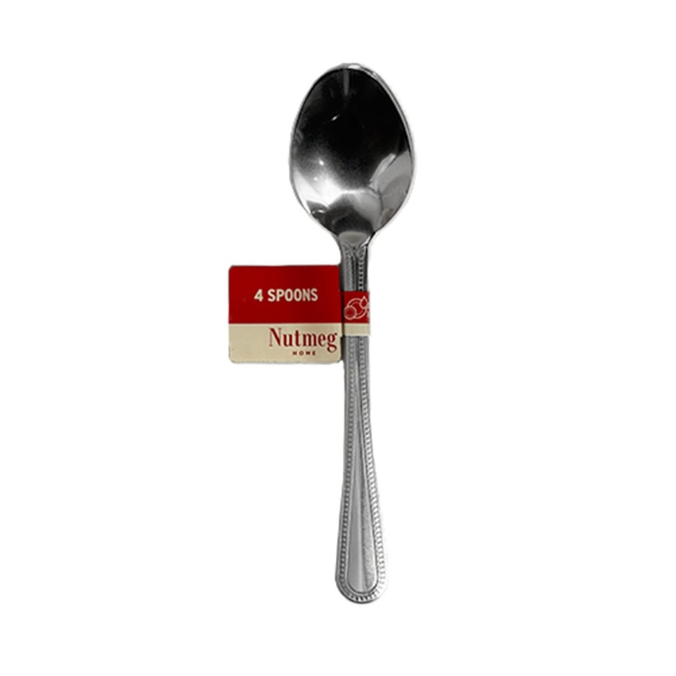 Nutmeg Home Essentials Spoons 4 Pack - Morrisons Online Groceries & Offers