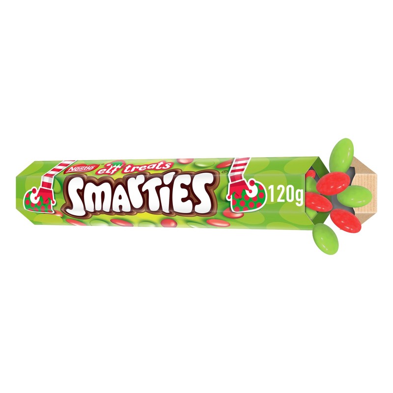 Smarties Elf Treats Milk Chocolate Giant Tube 120g - Morrisons Online ...