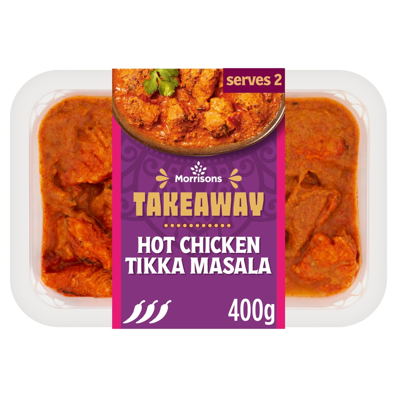 Morrisons Takeaway Hot Chicken Tikka Masala 400g - Morrisons Online ...