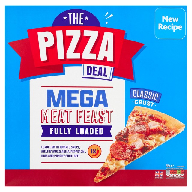 Morrisons The Pizza Deal Magnificent Meat Feast Pizza 513g - Morrisons ...