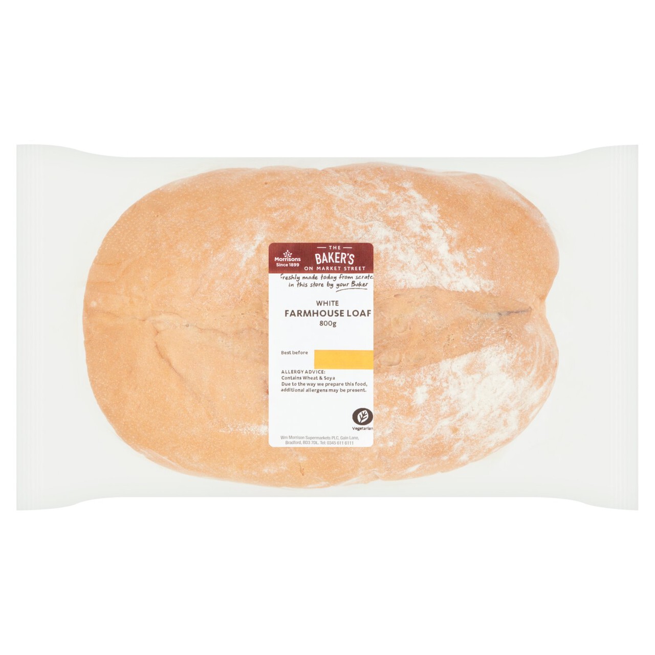 Market Street White Farmhouse Bread - Morrisons Online Groceries & Offers