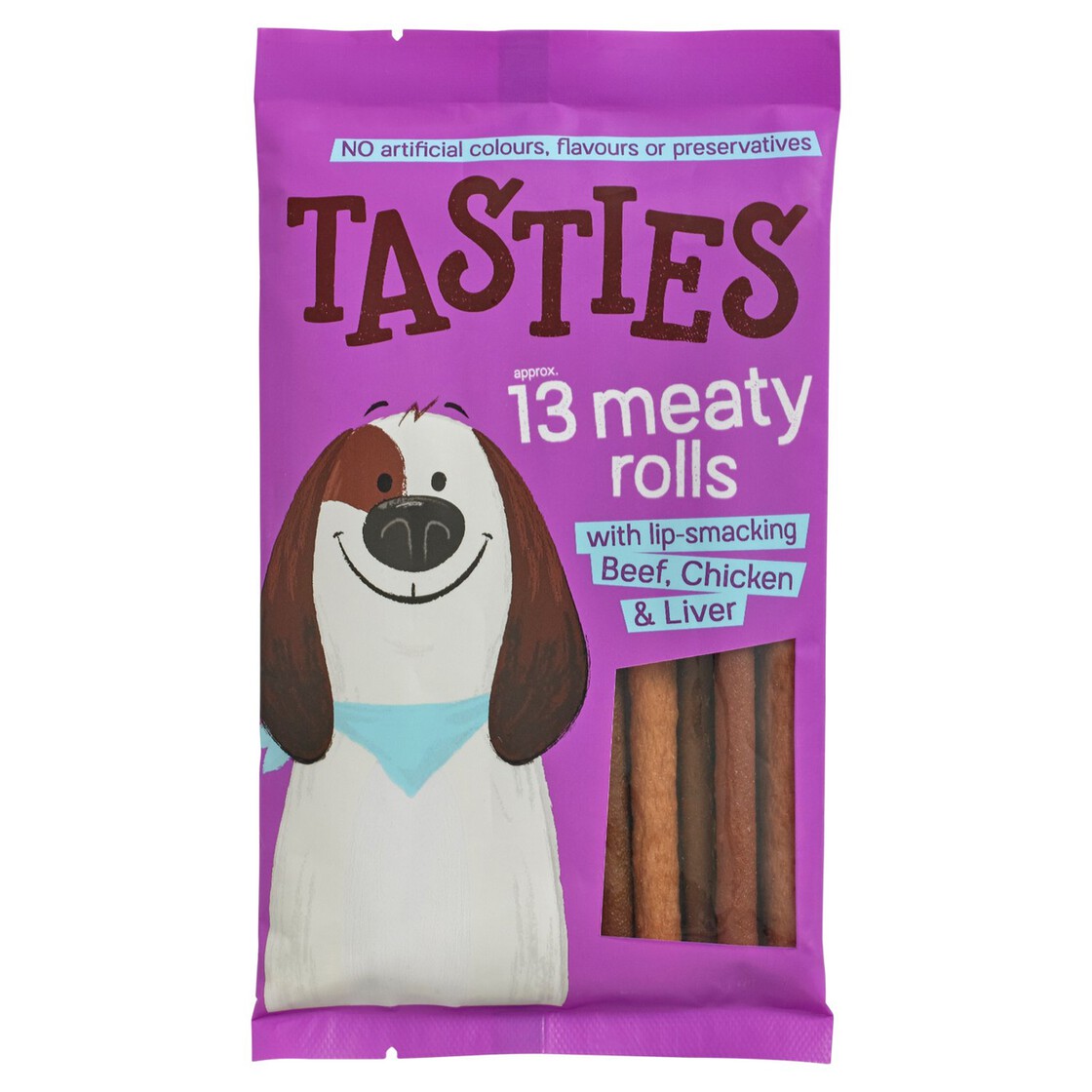 Tasties Meaty Rolls With Beef Chicken & Liver - Morrisons Online ...