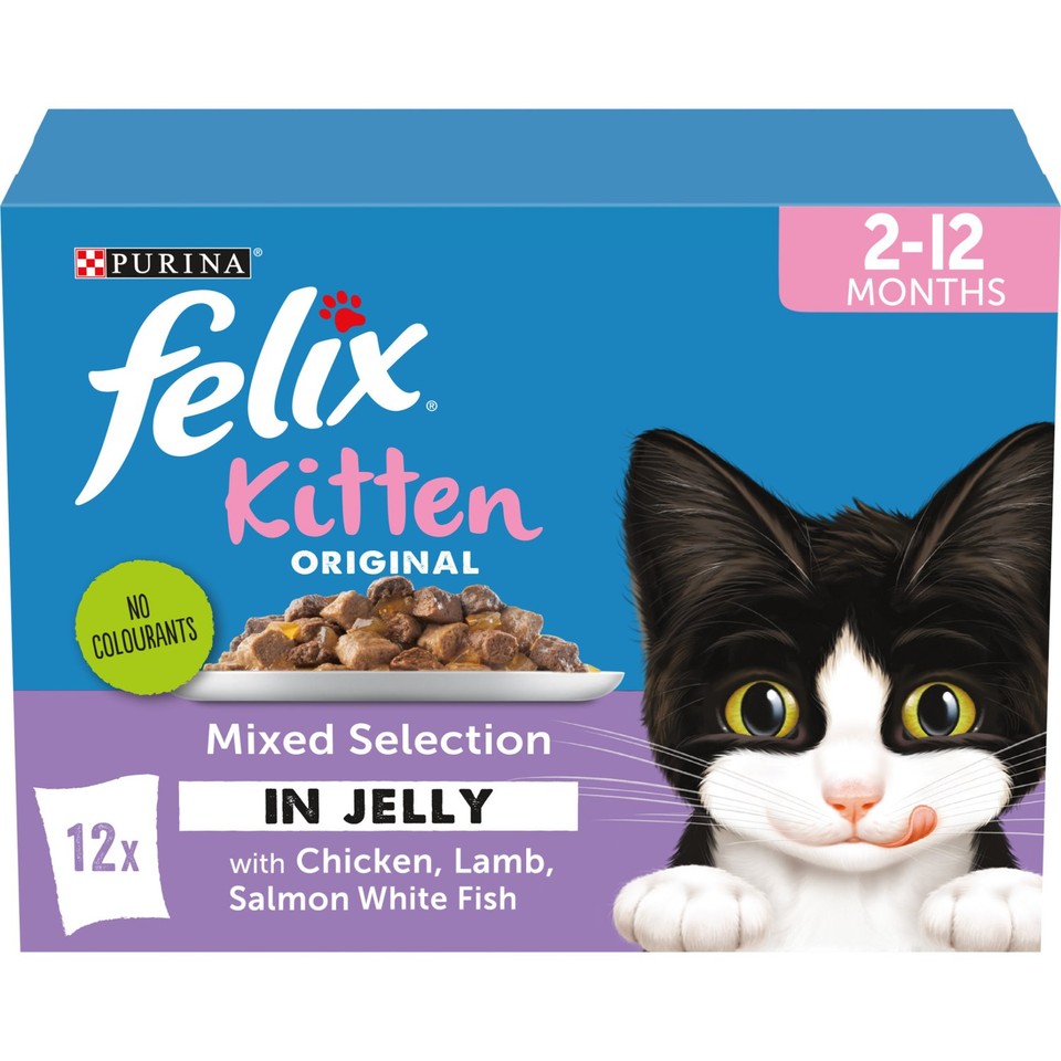 Felix Original Kitten Mixed Selection In Jelly Wet Cat Food - Morrisons ...