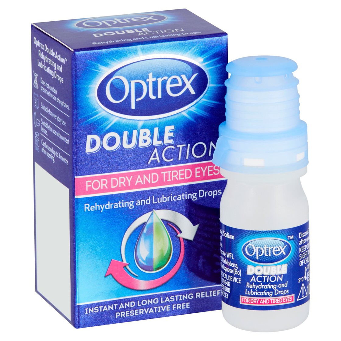 Optrex Double Action Dry Eye Drops - Morrisons Online Groceries & Offers