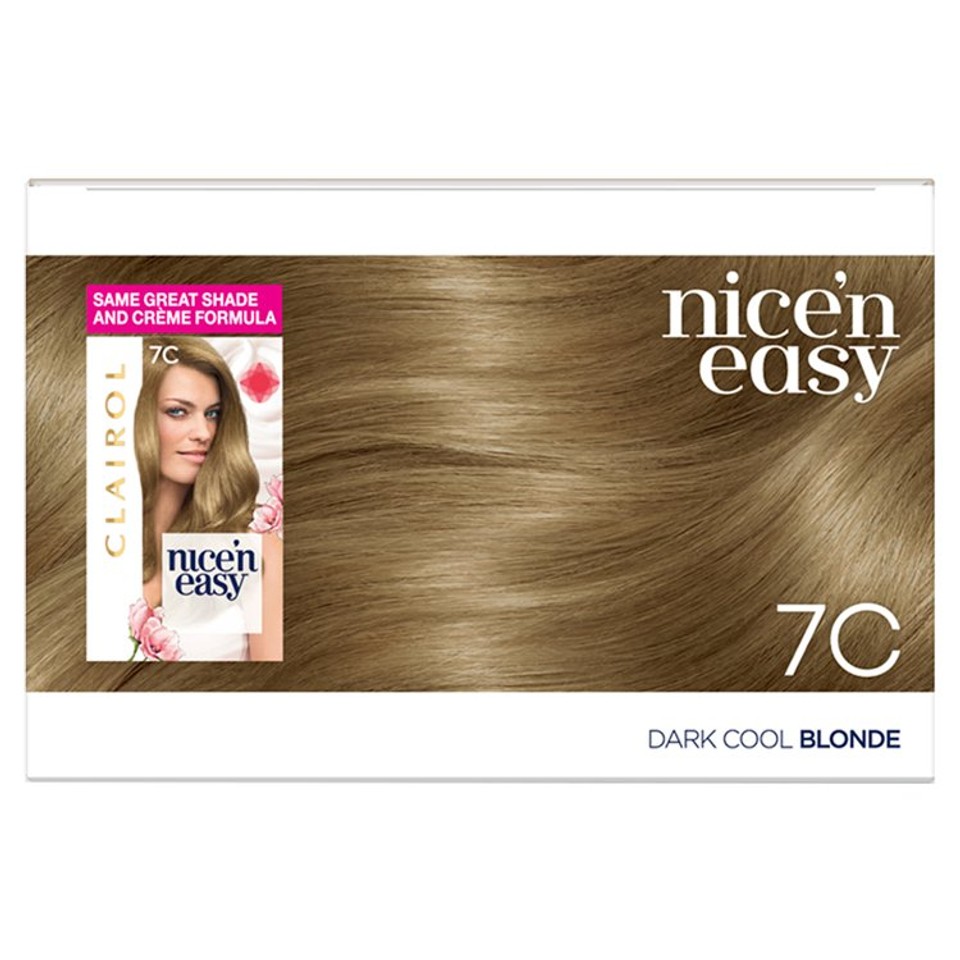 Clairol Nice n Easy Creme Permanent Hair Dye - 7c Dark Cool Blonde ...