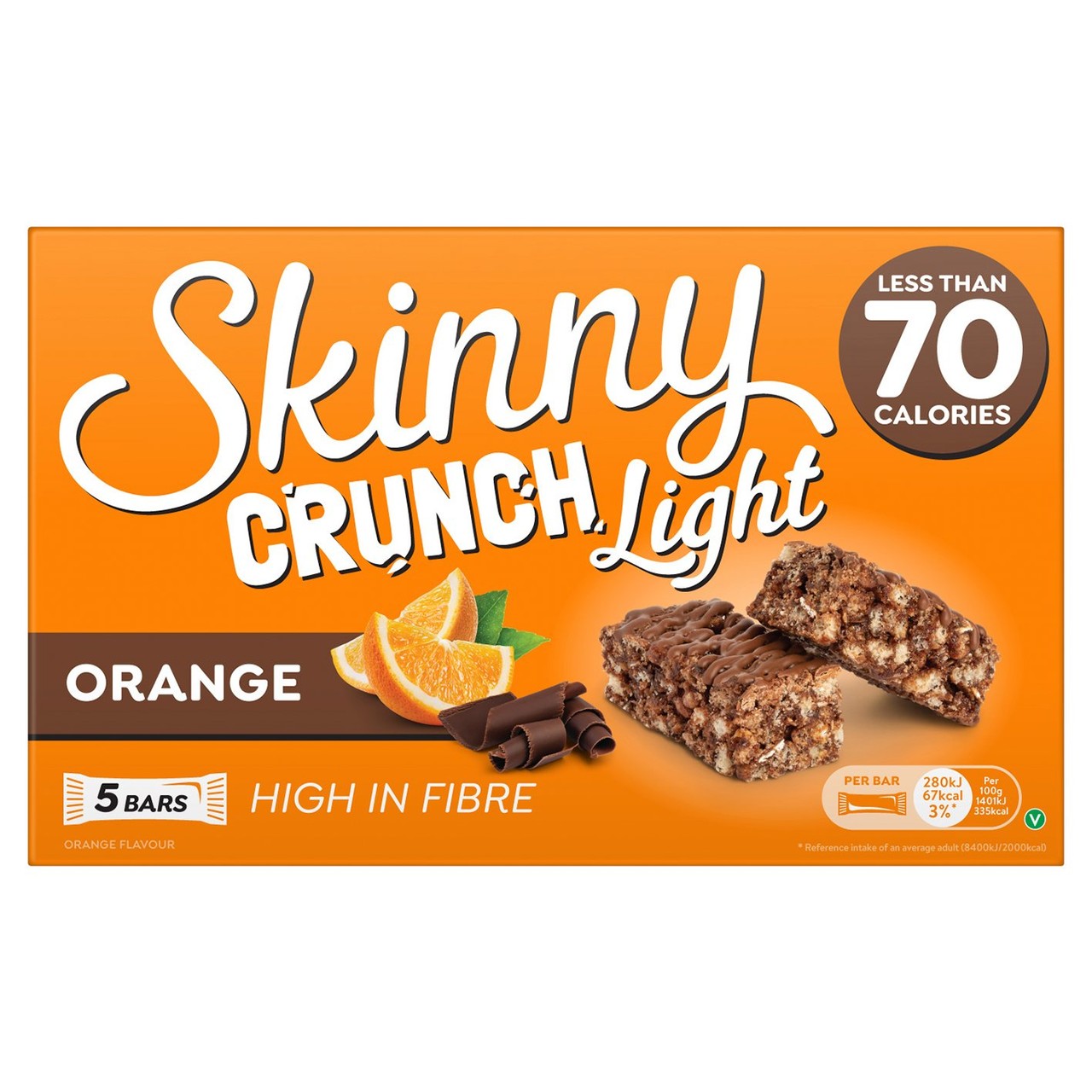 Skinny Crunch Light Chocolate Orange Bars - Morrisons Online Groceries ...