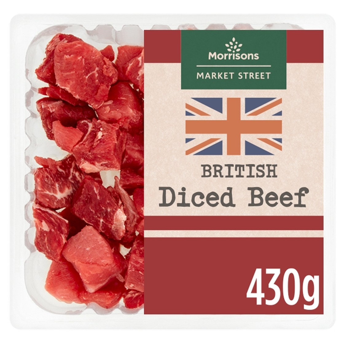 Morrisons British Diced Beef 430g - Morrisons Online Groceries & Offers