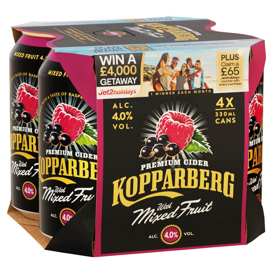 Kopparberg Mixed Fruits Cider Cans - Morrisons Online Groceries & Offers