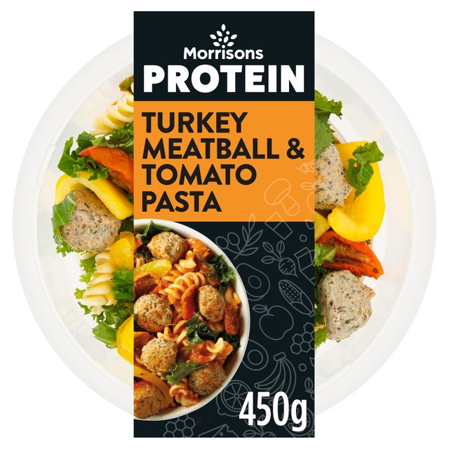 Morrisons Protein Turkey Meatball & Tomato Pasta - Morrisons Online ...