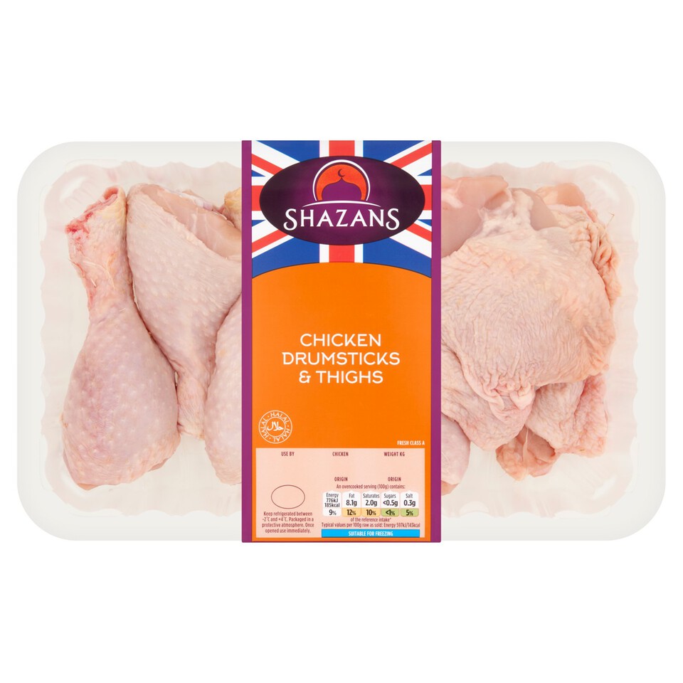 Shazans Chicken Drumsticks & Thighs - Morrisons Online Groceries & Offers