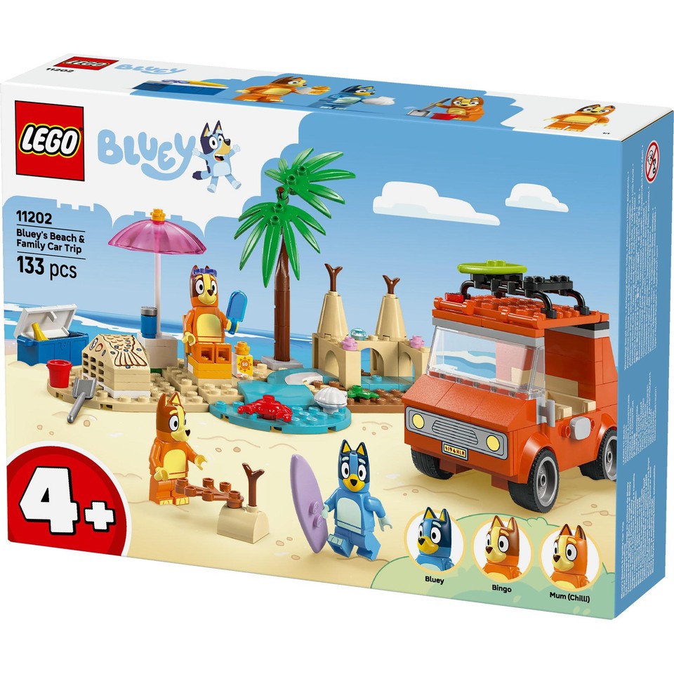 LEGO Bluey - Bluey's Beach and Family Car Trip 11202 - Morrisons Online ...