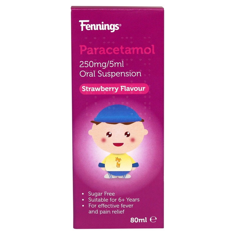 Fennings Paracetamol 250mg/5ml Oral Suspension 80ml - Morrisons Online ...