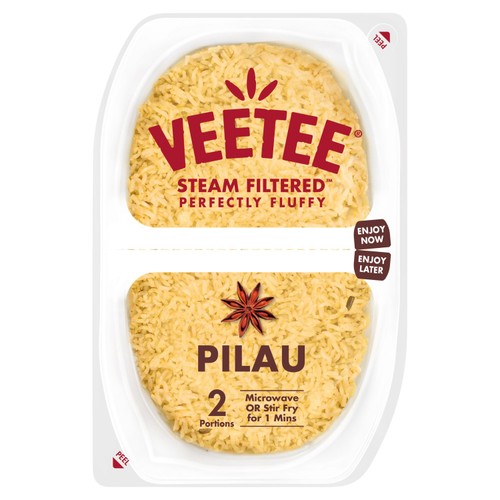 Veetee Heat & Eat Pilau Rice Pots - Morrisons Online Groceries & Offers