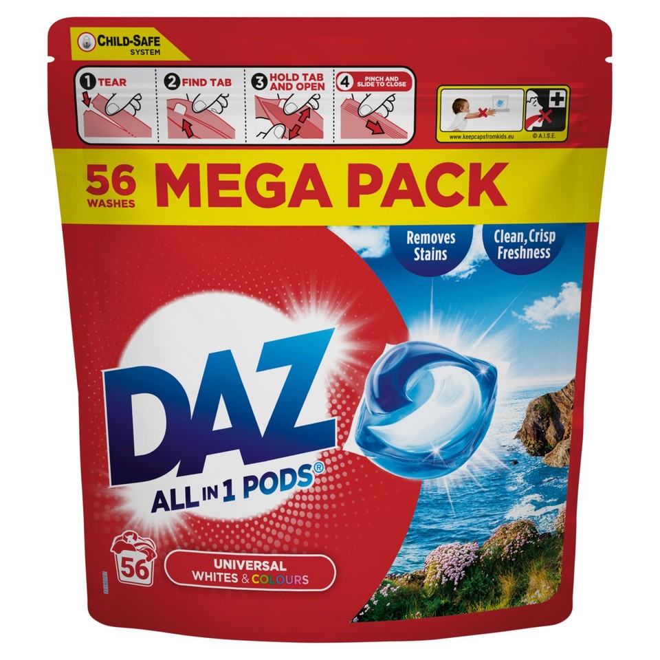 Daz All-In-1 Washing Capsules - Morrisons Online Groceries & Offers