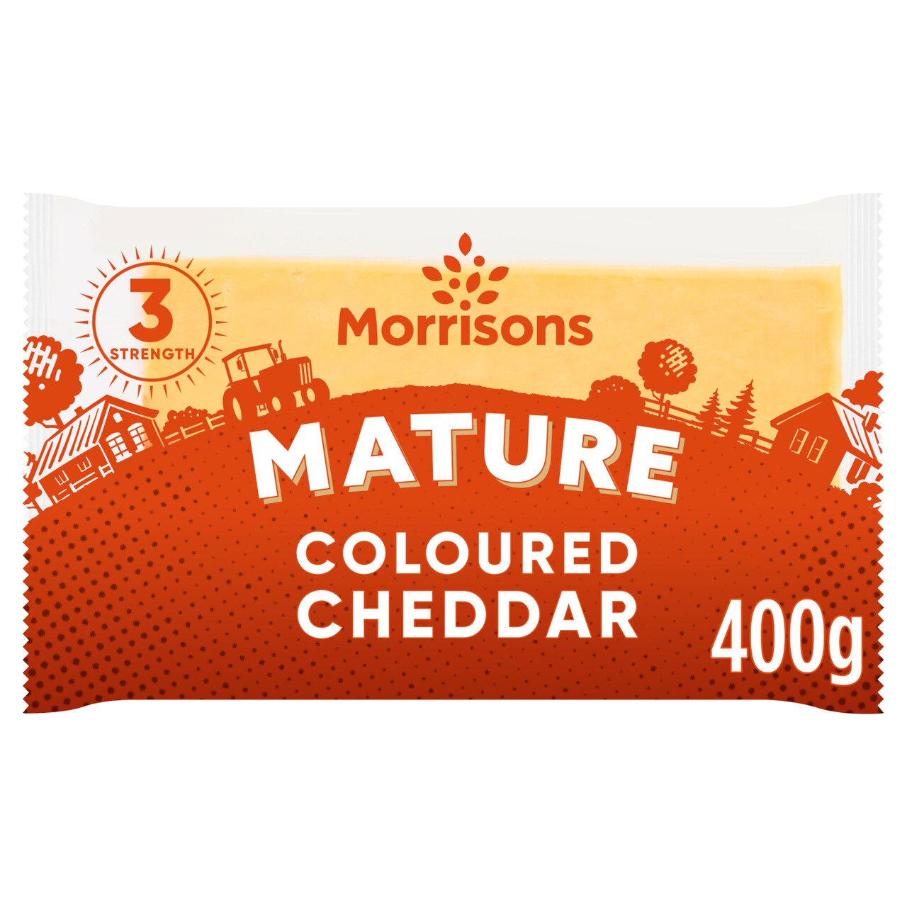 Morrisons Scottish Mature Coloured Cheddar 400g - Morrisons Online ...