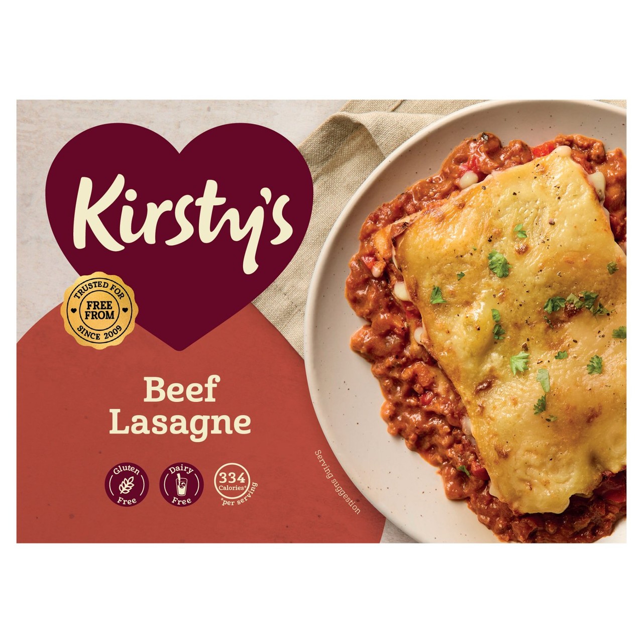 Kirstys Classic Beef Lasagne - Morrisons Online Groceries & Offers