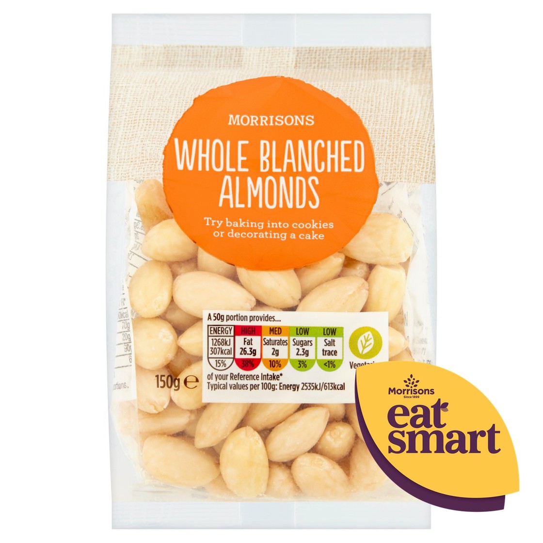 Morrisons Whole Blanched Almonds - Morrisons Online Groceries & Offers