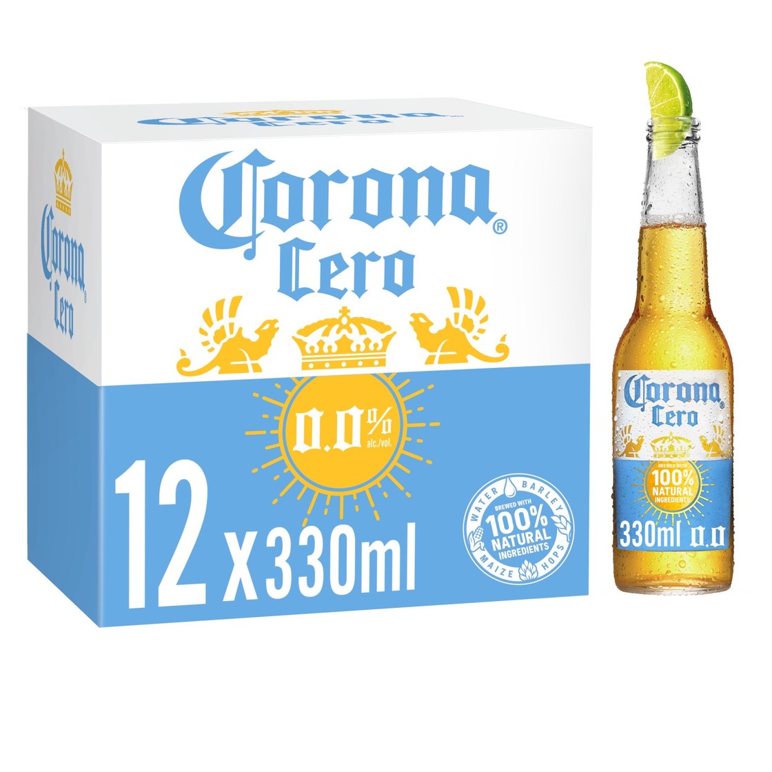 Corona Cero 0% Lager Beer Bottles 12 x 330ml - Morrisons Online ...