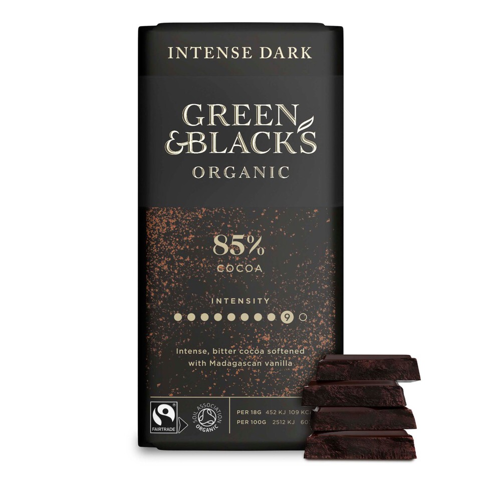 Green & Black's Organic 85% Dark Chocolate Bar 90g - Morrisons Online ...