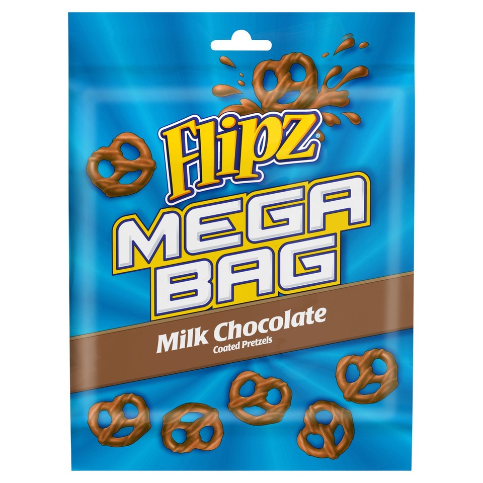 Flipz Mega Bag Milk Chocolate Coated Pretzel Snacks 150g - Morrisons ...