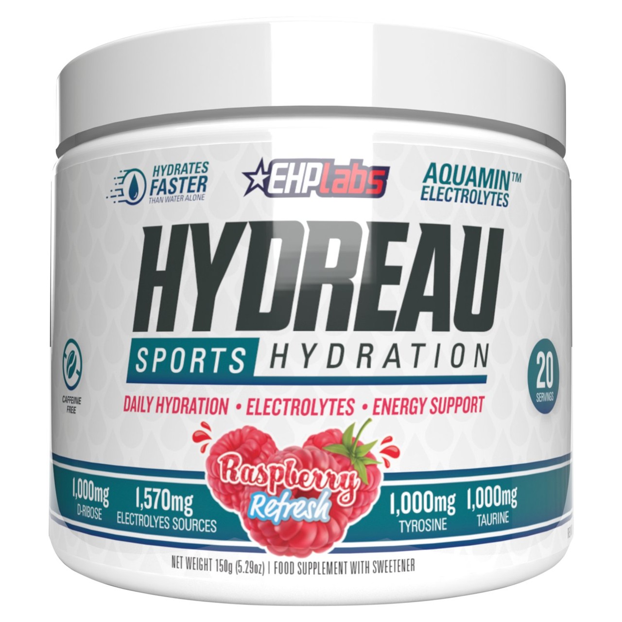 EHP Labs Hydreau Sports Hydration Raspberry Refresh 150g - Morrisons ...
